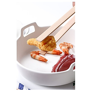 2 Pieces Natural Bamboo Toast Tongs, toast tongs, bamboo tongs,10.2 Inches Long Tongs with Anti-slip Design,for Toaster,Fruits, Bread & Pickles, Kitchen Utensil, Salad, Pasta, Grilling, BBQ