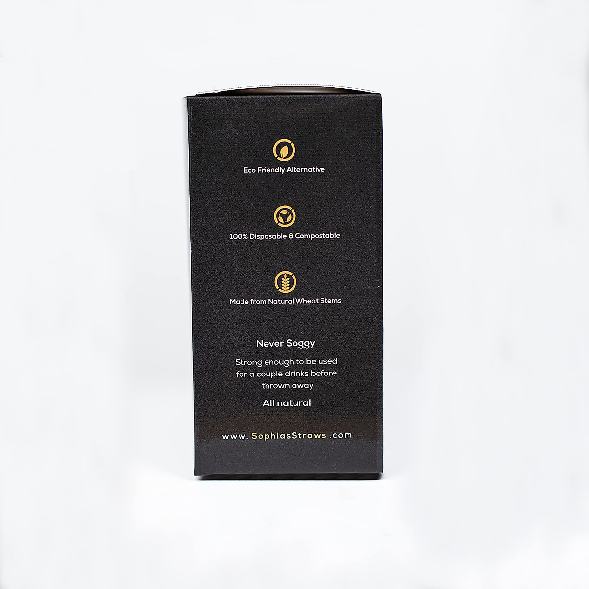 Natural Straws made out of Hay by Sophia's Straws 5 inch I 500 Straws - All natural, eco-friendly and disposable Hay Straws