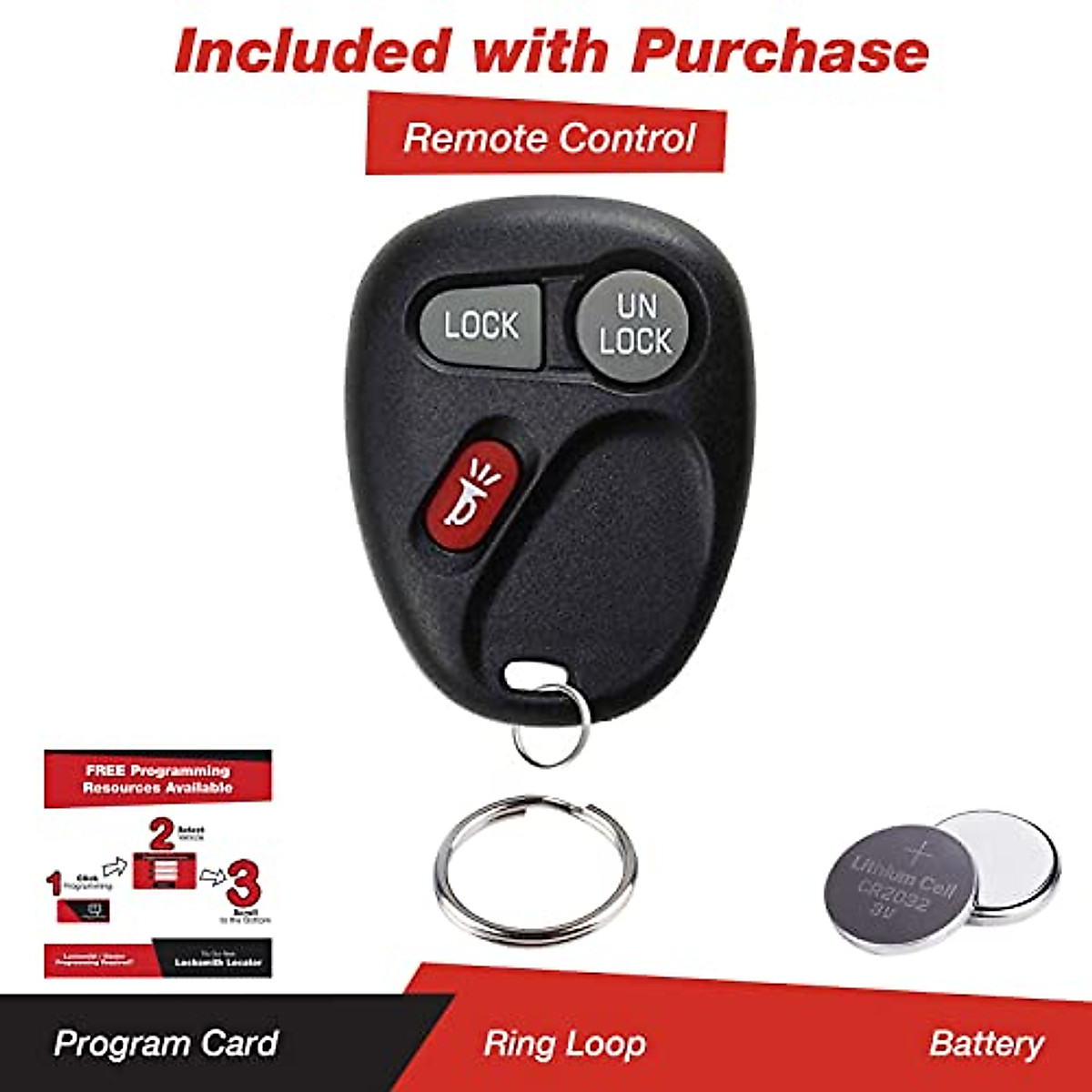 New Keyless Entry Remote Key Fob for 1998-2001 Chevy GMC Oldsmobile (15732803)