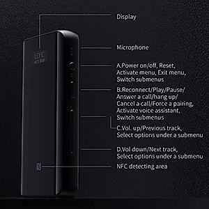 FiiO BTR5-2021 Headphone Amps Bluetooth 5.0 Receiver High Resolution 384K/32Bit Native DSD256 USB DAC Supports LDAC/aptX HD/MQA for Smartphones/PC/Laptop/Car/Home Audio (Regular)