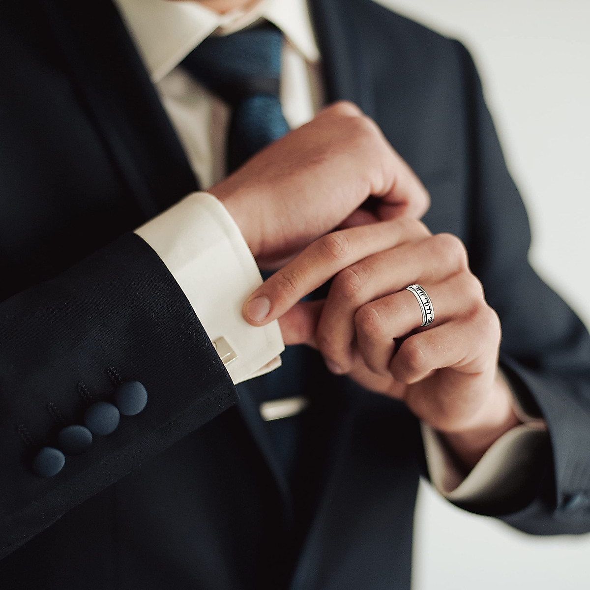 925 Sterling Silver Spinner Ring "My Beloved Is Mine And I Am His" Song Of Solomon Ring Israeli Hebrew Kabbalah Blessing Ring Rare Jewish Jewelry for Women