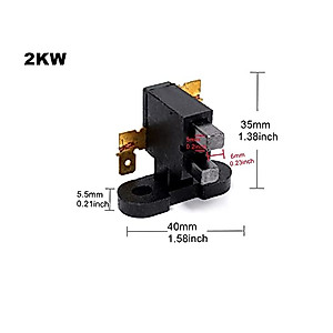 Ruimou 5Pcs 2KW 5KW Universal Generator Carbon Brush,Compatible With Honda 168F/188F,2000-5000W Alternator Carbon Brush Holder Replacement Part(2KW-5pcs)