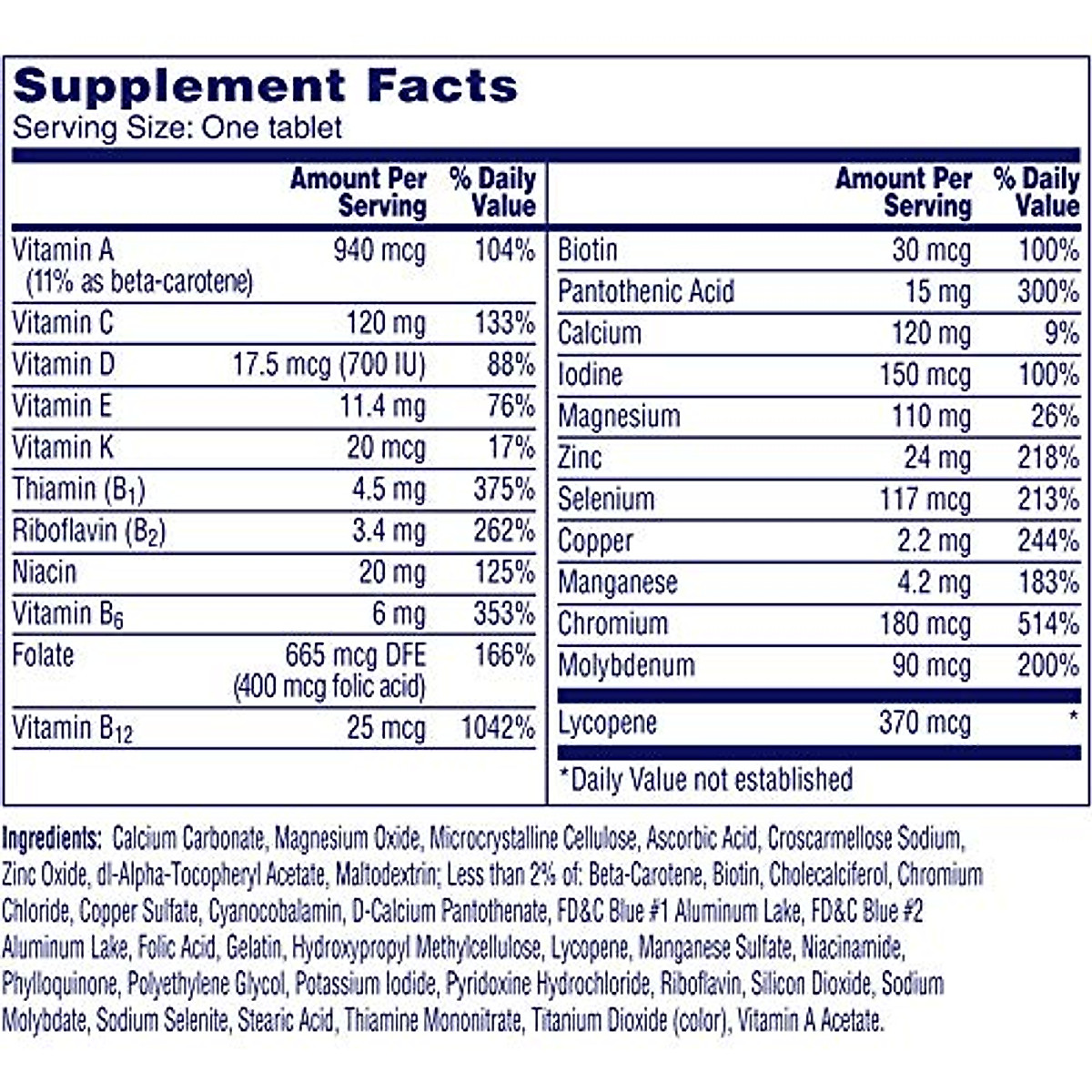 One A Day Men’s 50+ Healthy Advantage Multivitamin, Multivitamin for Men with Vitamins A, C, E, B6, B12, Calcium and Vitamin D, Tablet, 200 Count (Pack of 1)