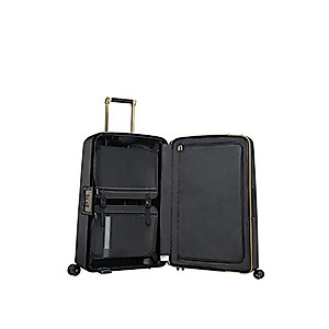 SAMSONITE S'Cure DLX Spinner 75, 4.5 KG Hand Luggage, 75 cm, 102 liters, Black (Black/Gold Deluscious)
