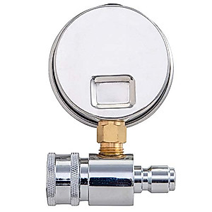 Raincovo Pressure Washer Gauge, 6000 PSI, 3/8 Inch Quick Connect, Pressure Gauge for Power Washer