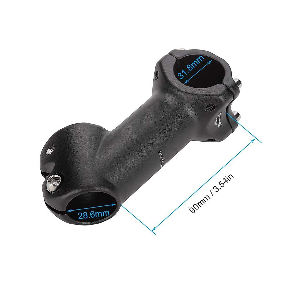 Health Gear Adjustable Bike Stem Riser 31.8mm, Aluminium Alloy, Bike Handlebar Stem Riser for Mountain Bike Road Bike BMX