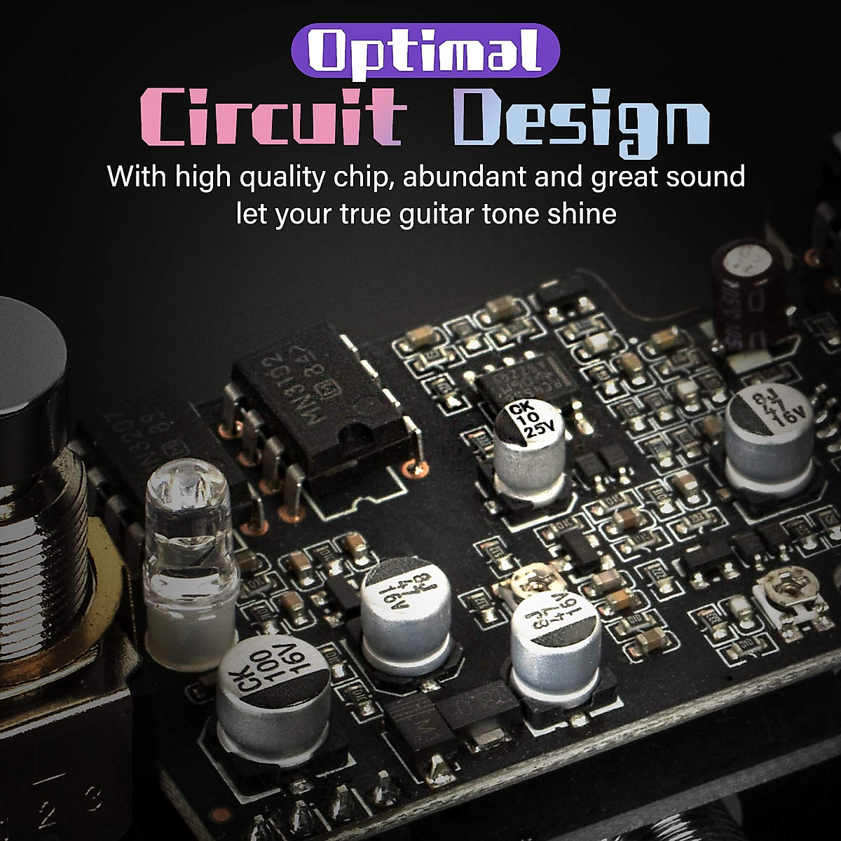 Analog Chorus Guitar Pedal, Horse Electric Effects Pedals Mini Single Type DC 9V True Bypass