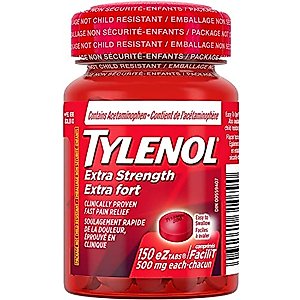 Tylenol Extra Strength Acetaminophen EZ Tabs - 150 Tablets
