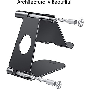 OMOTON Fully Foldable Tablet Stand, Black