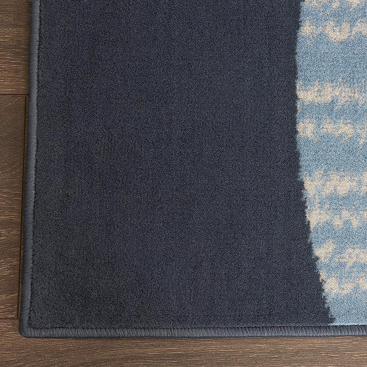 Home Dynamix Premium Indus Modern Area Rug, Midnight Blue/Blue, 7'8"x10'7" Rectangle