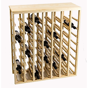 Creekside 56 Bottle Table Wine Rack (Pine) by Creekside - Exclusive 12 inch deep design conceals entire wine bottles. Hand-sanded to perfection!, Pine