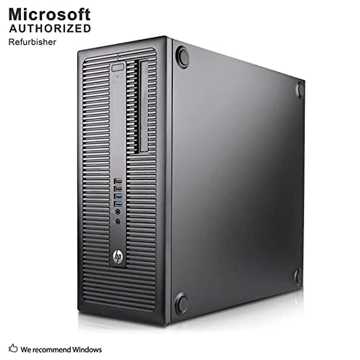 HP EliteDesk 800 G2 6th Gen Tower Business Desktop Computer, Intel Core i3 6100 3.7GHz,16G DDR4, 240G SSD, 2T, WiFi, BT 4.0, USB 3.0, VGA, DP, Win 10 64-Bit Supports EN/ES/FR(CI3)(Renewed)
