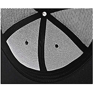 MUNULA Oversize Large Mesh Trucker Hat Big Head Hats for Men XXL Baseball Cap Breathable Dad Hat Adjustable 22.8"-24.8" (Black)