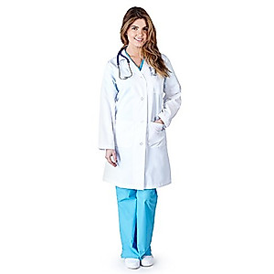 Natural Uniforms Womens 41 Inch Lab Coat (Small, White)