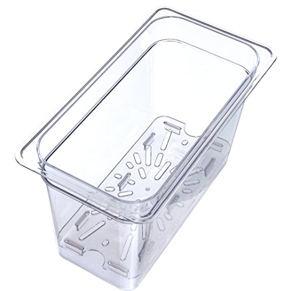 Carlisle FoodService Products Plastic Drain Shelf for 1/3 Size Food Pan Clear (Pack of 6)