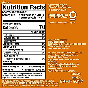 Starbucks Coffee by Nescafe Dolce Gusto, Starbucks Caramel Macchiato, Coffee Pods, 12 capsules, Pack of 3 (Packaging May Vary)