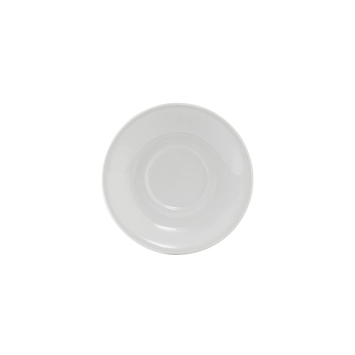 Tuxton China ALE-050 Demitasse Saucer, 5" Dia., Round, Coupe, Microwave & Dishwasher Safe, Oven Proof, Fully vitrified, Lead-Free, TuxCare, Healthcare, Alaska/Colorado, Porcelain White, Case of 36