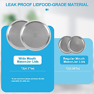 Mason Jar Vacuum Sealer Kit for FoodSaver - Food Saver Jar Sealer Attachment,Food Storage with Accessory Hose for Regular and Wide Mouth Mason Jars