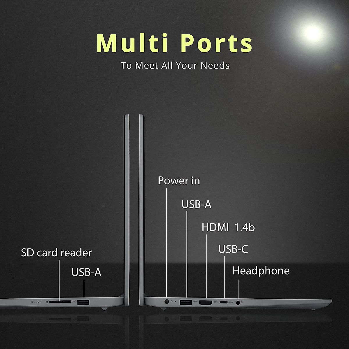 Lenovo 2022 Ideapad 1i 14" HD Laptop, Intel Celeron N4020 Processor, 4GB RAM, 64GB eMMC Flash Memory, Intel HD Graphics 500, HD Webcam, Stereo Speakers, Cloud Grey, Windows 11S, 128GB USB Card