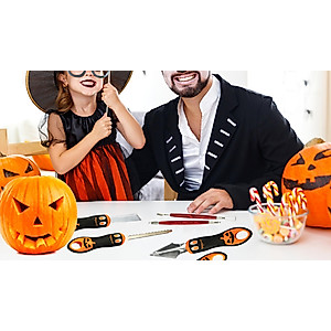YAIBA Halloween Pumpkin Carving Kit Professional Heavy Duty Carving Set Stainless Steel Double-Side Sculpting Tool Carver Knife for Halloween
