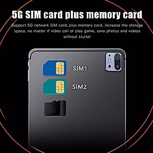 VINGVO 10 Inch Tablet, IPS Display Tablet PC 100‑240V 5000mAh for Work (US Plug)