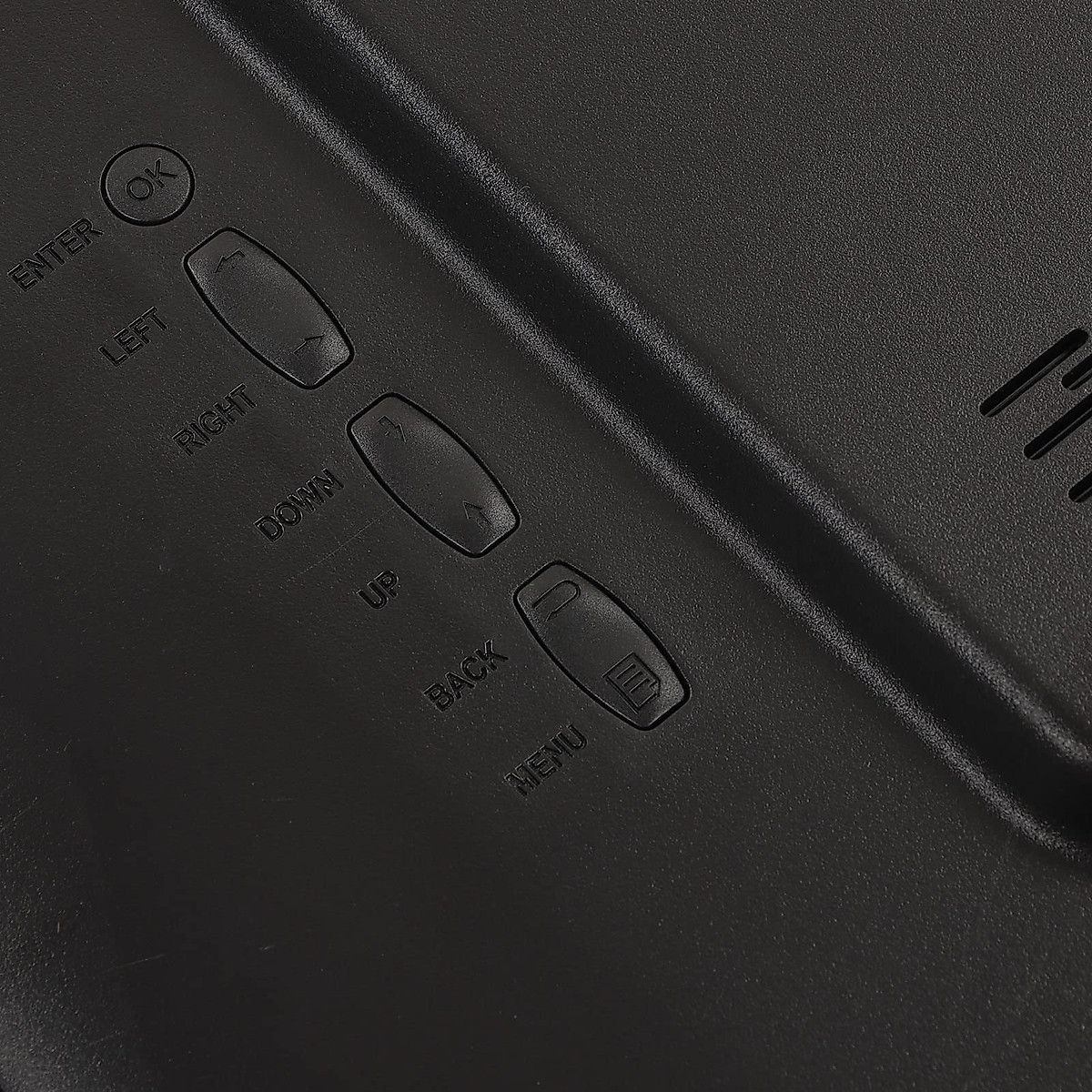 Electronic Photo Album, 24 Inch Multifunctional Black Screen Digital Photo Frame for Home (US Plug)