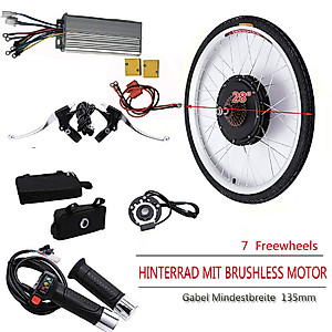 HarBin-Star Electric Bike Conversion Kit, 48V 1000W 28" Rear Wheel Powerful Motor E-Bike Conversion Kit, Electric Bicycle Motor Kit Dual Mode Controller Twist Throttle PAS
