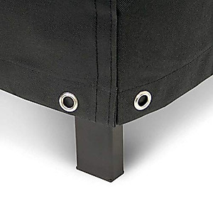 Pilgrim Home and Hearth Pro 60" Rack Outdoor Firewood Log Holder with Cover, Durable Black Powder Coat