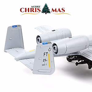 NUOTIE 1/100 A-10 Attack Pre-Build Diecast Metal Aircraft Model Kits Thunderbolt II (Warthog) VX-23 Replica Military for Display Collection or Gift