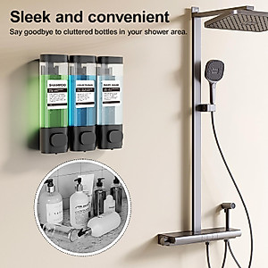 Aeakey Soap Dispenser,Dish Soap Dispenser for Kitchen,Sponge Holder Sink Dish Washing Soap Dispenser 13 Ounces