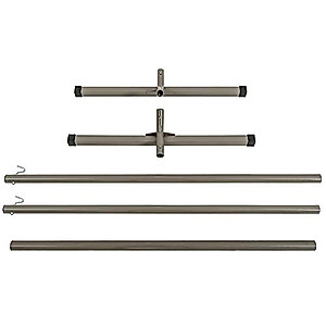 Lazy Daze Hammocks Outdoor 12 Feet Hammock Stand Heavy Duty Coated Steel Tube Frame, for Indoor Porch Patio Garden Backyard Hammocks, 450 Pounds Weight Capacity, Tan