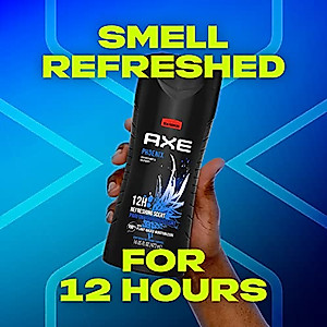 AXE Body Wash Phoenix 12h Refreshing Scent Crushed Mint & Rosemary 4 count Men's Body Wash with 100% Plant-Based Moisturizers 16 oz