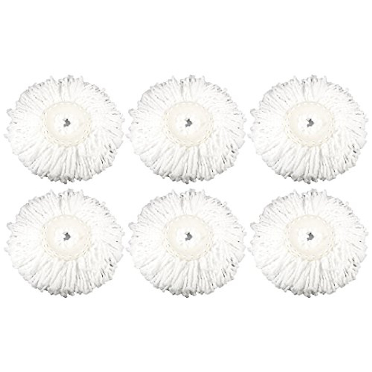 6 Pack Felji Microfiber Replacement Mop Pads Fit Hurricane PRO 360 Rotating Spin Magic