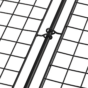 8PCS Steel Fence Panel Garden Border Landscape Edging Yard Fencing Decor 43"x31" for Lawn, Garden, Vegetable Garden