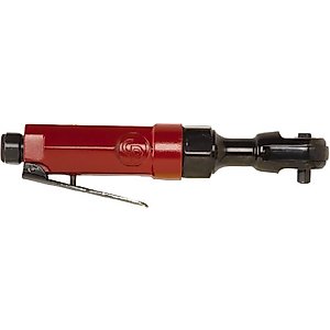 Chicago Pneumatic CP824 - Air Ratchet Wrench, Automotive, Repair Shop, Mechanic, 1/4 Inch, Aluminum Housing, Torque (Min/Max) 3.7-12.5 ft. lbf / 5-17 Nm - 220 RPM