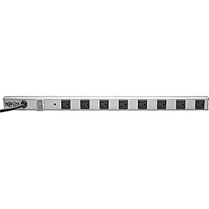 Tripp Lite 8 Outlet Power Strip with Surge Suppression, 6ft. Cord, Metal, 24 in. length, (SS240806)