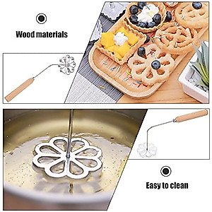 Rosette Timbale Set Aluminum Waffle Molds Traditional Mexican Bunuelo Pastry Maker Cutter Creative Rosette Waffle Iron Frying Mold Kitchen Gadget