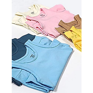 Teach Leanbh Baby Boys Girls 2 Pack Sleeveless Romper Jumpsuit Cotton Soild Color Footless Sleep and Play 3-24 Months (Green+Navy, 3-6 Months)