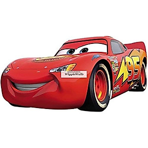 11 Inch Lightning McQueen Wall Decal Sticker 95 Disney Pixar Cars 3 Movie Removable Peel Self Stick Adhesive Vinyl Decorative Art Room Home Decor Kids Room Nursery Racing Decor 11 1/2 by 6 inches