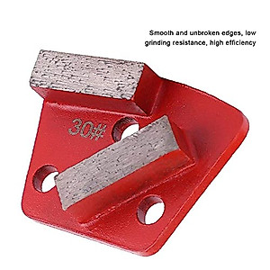 3 PCS Trapezoid Diamond Floor Grinding Pad Disc #30 Grit Metal Scraper for Grinder Floor Concrete (3)