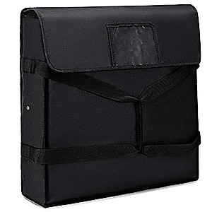 Brandzini Insulated Pizza Delivery Bag 20-Inch by 20-Inch by 6-Inch
