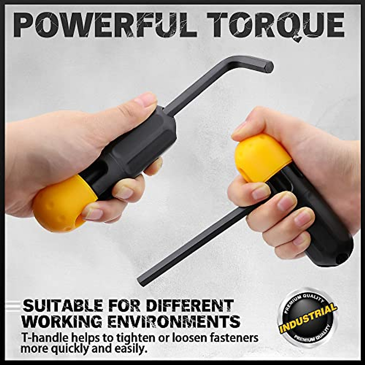 ELEAD 30-Piece Hex Key Set - Allen Wrench Set, SAE and Metric Allen Keys, MM(0.7mm-10mm) SAE(0.028"-3/8), Heat-Treated Steel, Torque Handle, High Leverage, Long & Short Keys, Easy Organization