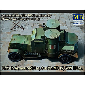 Master Box MB72008 1/72 British Austin Mk.4 Armored Car with Hotchkiss Machine Gun Plastic Model
