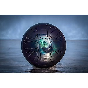 Tank Drum Kosmosky 9" (22 cm) KSY-131 "Mirror spiral" E minor/Hand Pan/Steel Drum/Tongue drum/Singing bowl