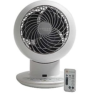 IRIS USA, Woozoo SC15T, Remote Controlled Compact Globe Oscillating Circulating Fan, White, 1 Pack