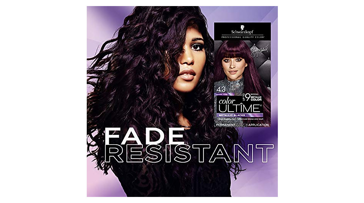 Schwarzkopf Color Ultime Metallic Violet Hair Color - Long Lasting Shine