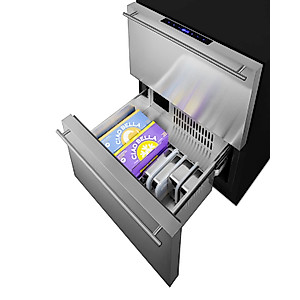 Summit ADRF244 ADRF244 24 Inch Wide 3.32 Cu. Ft. Refrigerator Drawers with Freezer and ADA Design