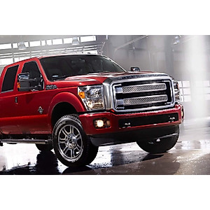 iJDMTOY Complete Set Fog Lights Foglamp Kit with Halogen Bulbs, Wiring On/Off Switch and Garnish Bezel Covers Compatible with 2011-2016 Ford F-250 F-350 F-450 Super Duty