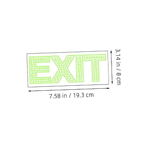 BUTIFULSIC 2 Sheets Export Sticker Signs Stickers Mall Supplies Warning Sticker Sign Sticker Direction Sticker Exit Sticker for Mall Emergency Exit Sign Protection Sticker Exit Decals The Pet