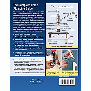 Ultimate Guide: Plumbing, Updated 5th Edition (Creative Homeowner) Beginner-Friendly Step-by-Step Projects, Comprehensive How-To Information, Code-Compliant Techniques for DIY, and Over 800 Photos